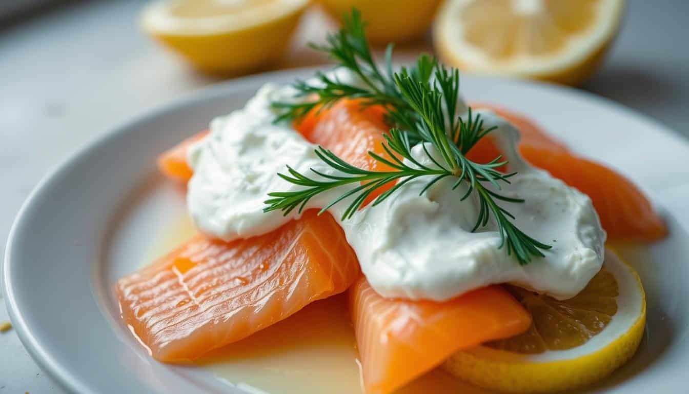 Why do people eat salmon with cream cheese