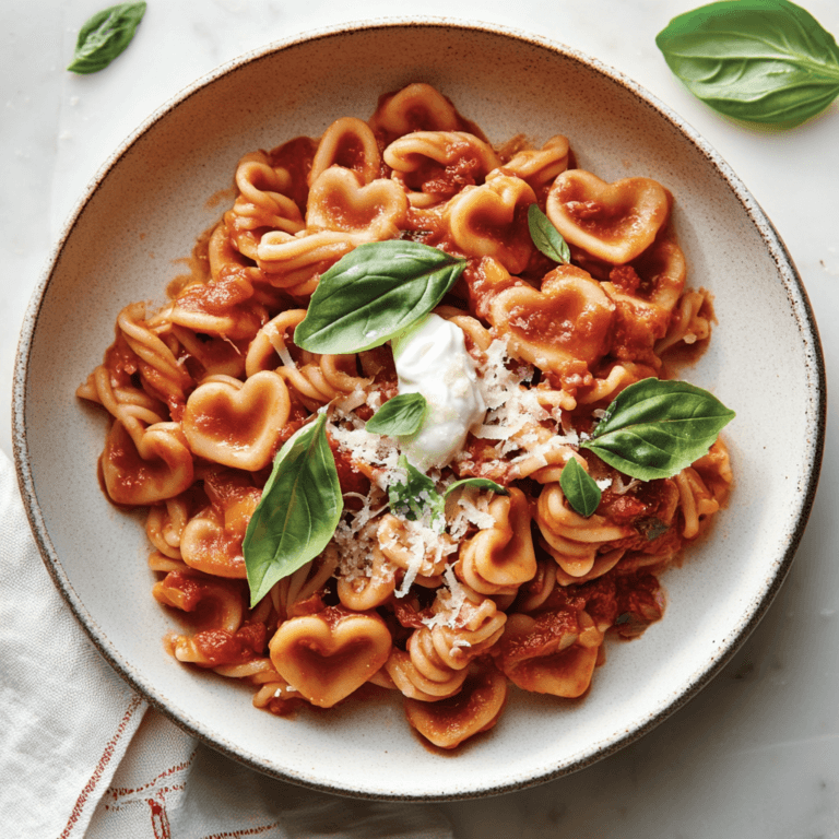 Heart Shaped Pasta: Easily Make This Delightful Homemade Dish